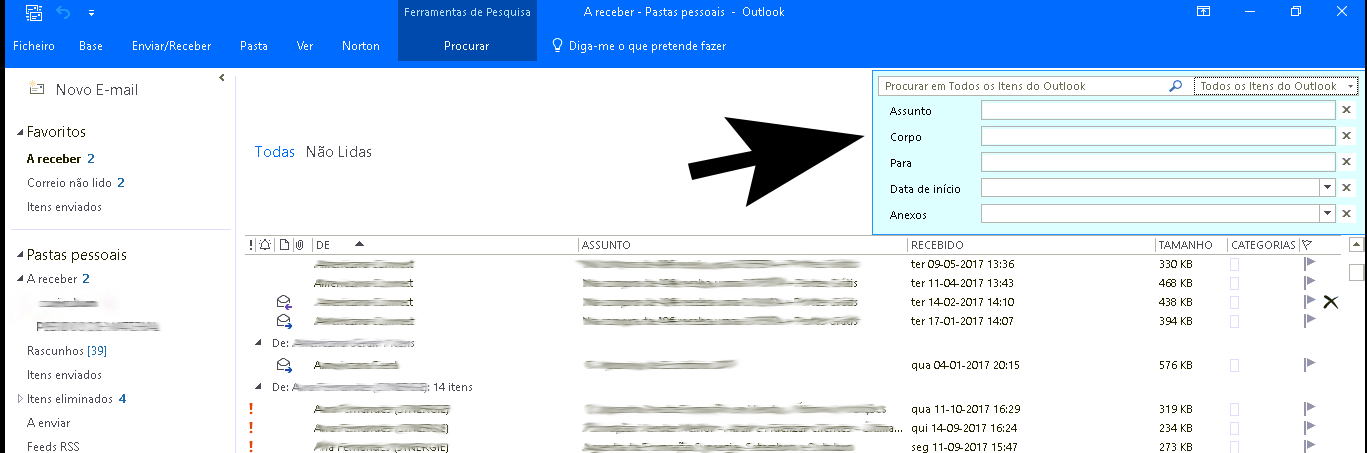 Solved: Outlook 2016 Add field to search | Experts Exchange Solved: Outlook 2016 Add field to search | Experts Exchange