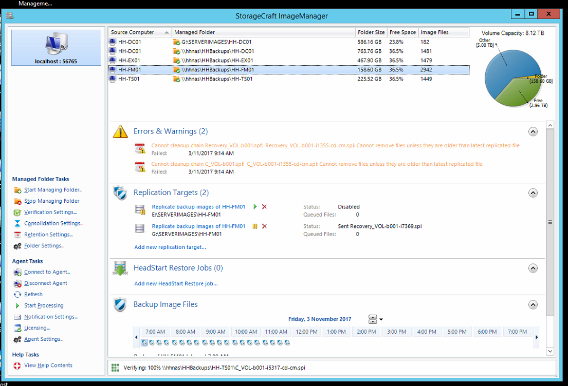 Solved: StorageCraft ImageManager Warning and Errors | Experts Exchange