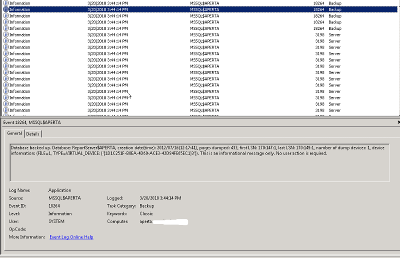 Solved: VSS fails everytime a backup job runs | Experts Exchange