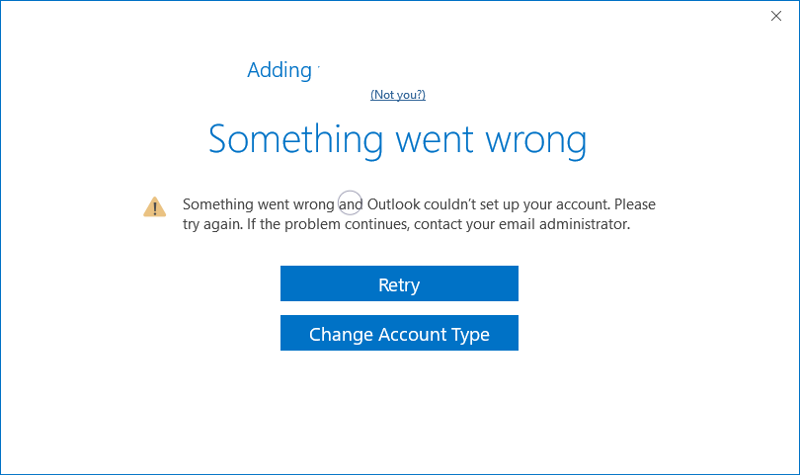 Solved: Outlook 2016 - Something went wrong adding account | Experts ... Solved: Outlook 2016 - Something went wrong adding account | Experts ...