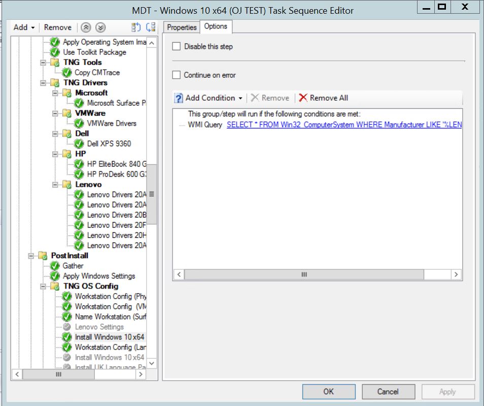 Solved: SCCM tasksequence change language on windows 10 imaging based on hardware type | Experts ...