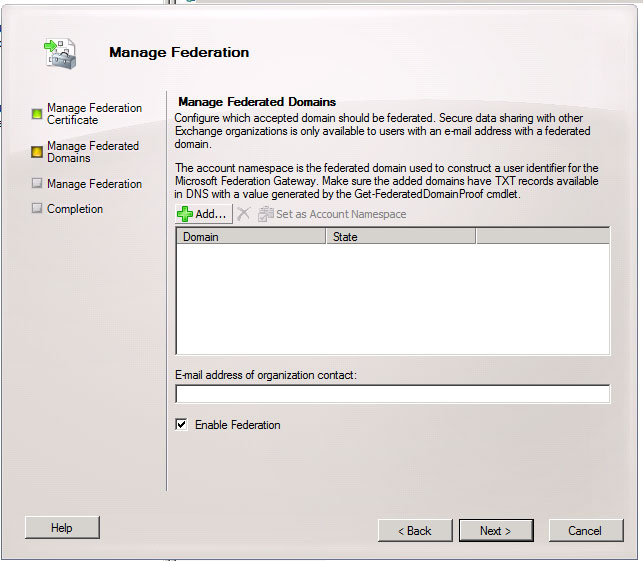 Solved: federation trust exchange 2010 and office365 | Experts Exchange