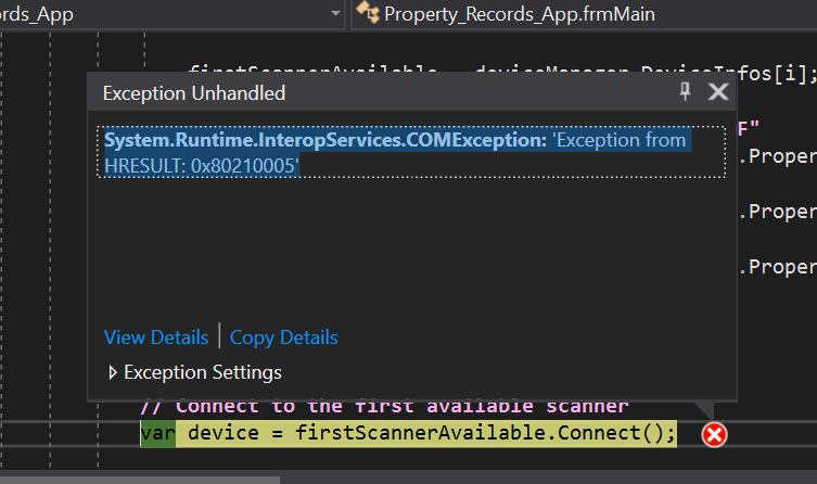 Solved: App connection to scanner and scan documents | Experts Exchange