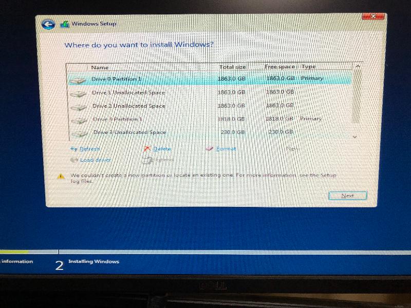 Solved: Unable to load Server 2016 Data Center on Intel S2600cp server board | Experts Exchange