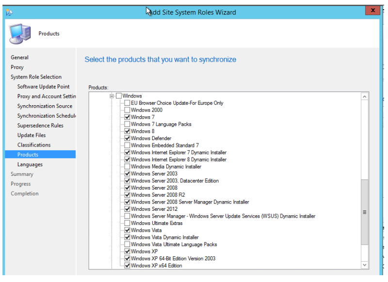 Solved: Select Server 2016 & Win 10 updates to sync using SCCM ...