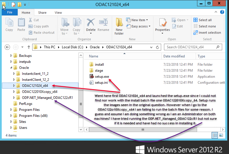 Solved: Unable to install Microsoft Driver for Oracle correctly using ODAC. I have Instructions ...