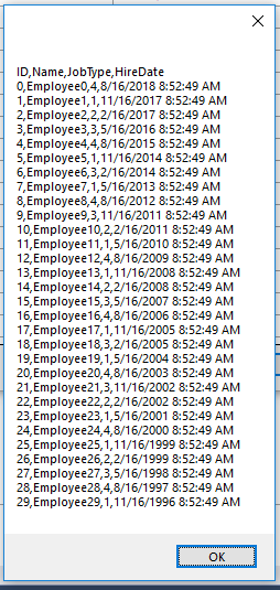 Vbnet Convert Datagridview To Listof String And Loop Through And Get Values From List