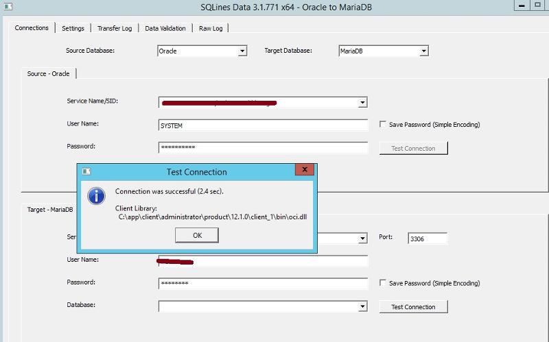 Solved: using SQL data to migration schema and data from Oracle to MariaDB | Experts Exchange