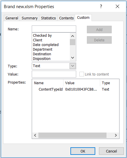 Solved: Update Document Property based on Excel cell value | Experts ...