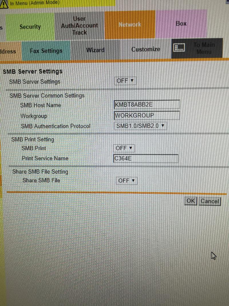 Solved: Cannot SMB scan to Win 10 PC | Experts Exchange