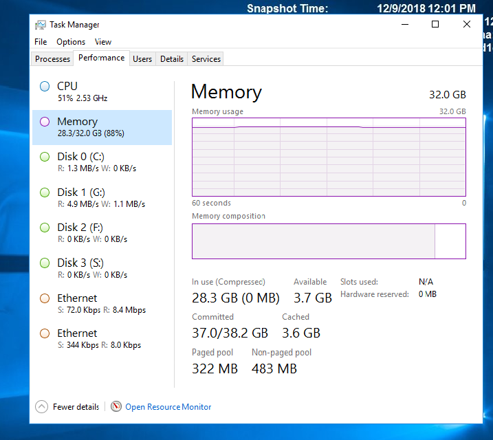 Solved: Exchange 2016 Memory issue | Experts Exchange