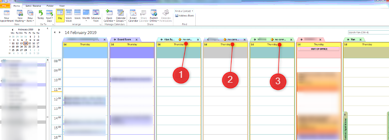 Solved: Free/Busy time in outlook shows as slashed lines when looking ... Solved: Free/Busy time in outlook shows as slashed lines when looking ...