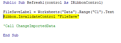 Solved: Change the caption of a label control on the Ribbon using vba ...