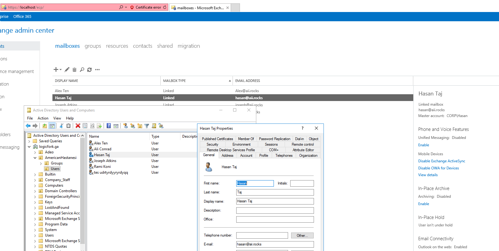 Solved: Sync Linked Mailboxes to Office 365 | Experts Exchange