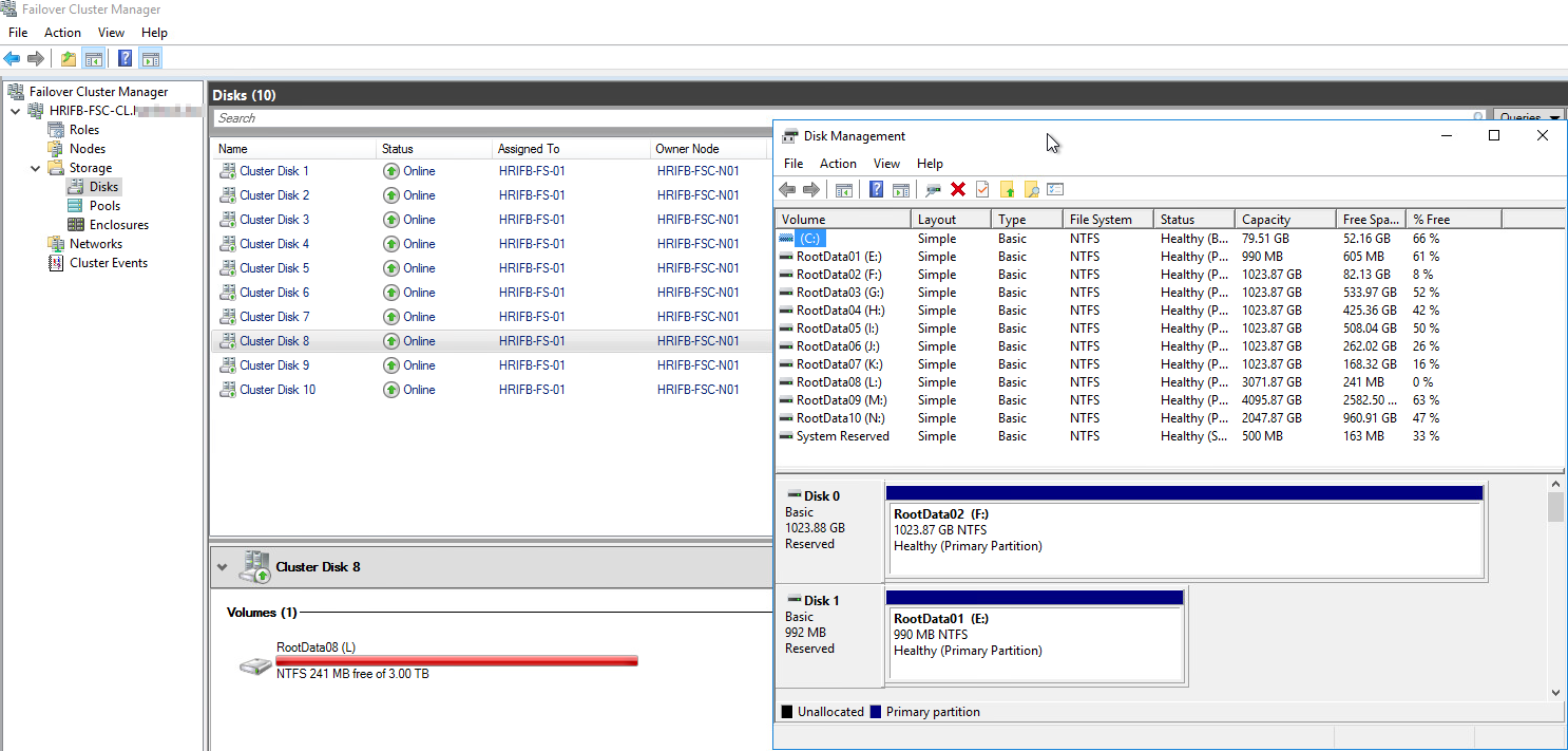 Solved: How to extend a windows cluster disk running on top of VMware ...