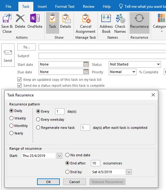 Solved: Differences between Outlook's Task, Task Request, Action Item ...