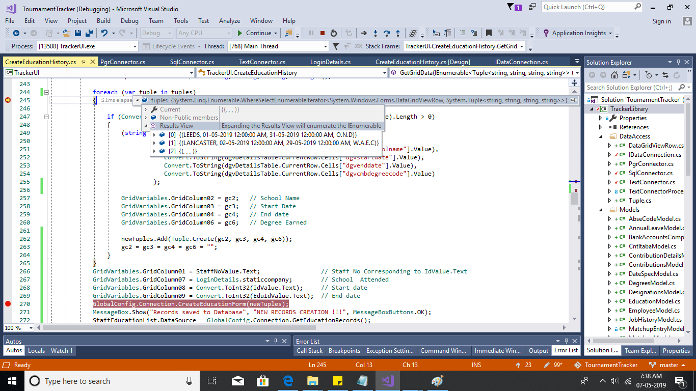 Solved How Can I Ensure That Foreach Statement Reads All My Grid