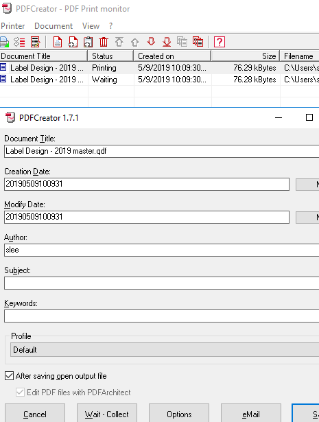 Solved: Label PDF file prints half of the image on each page | Experts ...