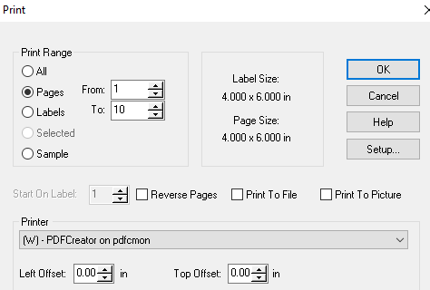 Solved: Label PDF file prints half of the image on each page | Experts ...