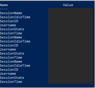 Solved: Powershell + Parsing quser command | Experts Exchange