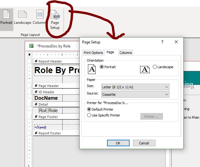 Solved: How to set up a one page report with a custom page size ...