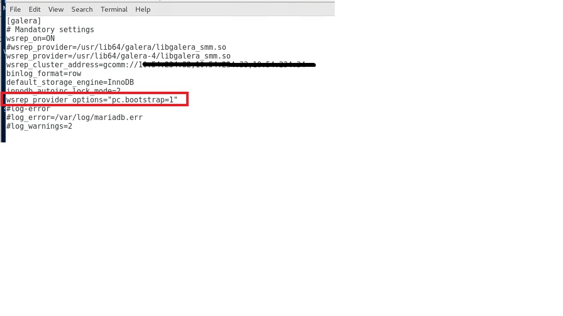 Solved: Start MariaDB using wsrep-recover option . | Experts Exchange