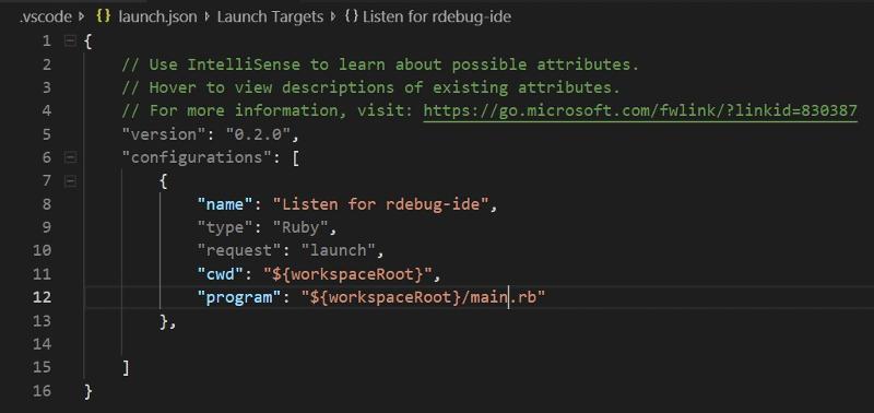 Solved: VS Code and Ruby - Debugger Error | Experts Exchange