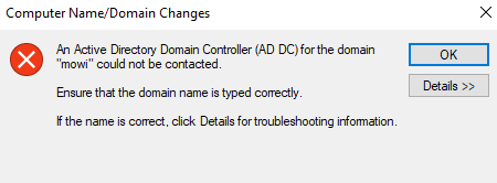 Solved: cannot join server to domain again | Experts Exchange