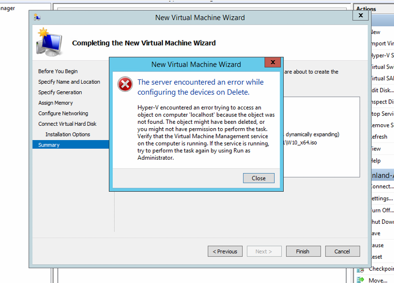 Solved: Unable to create gen 2 VM in Hyper-V. | Experts Exchange