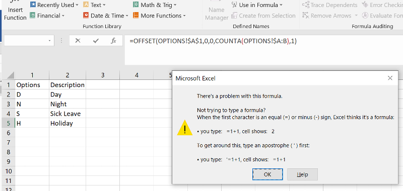Microsoft Excel Help