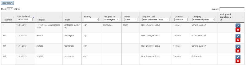 Solved: Clear dropdown text in JQuery datatable | Experts Exchange