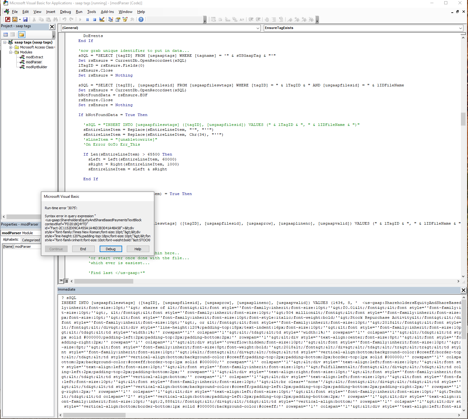 Solved: Need help with overcoming 3035- system resources exceeded error carrying out an INSERT ...