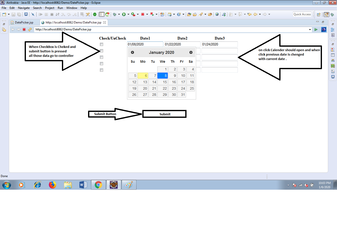 Solved Want To Send Dynamically Created Data To Servlet While Checkbox 7294