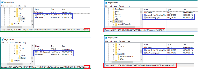 Solved: How to Enable TLS 1.2 on BizTalk 2016 | Experts Exchange