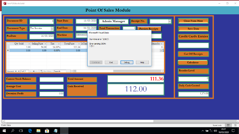 Solved: How to Parse The Received Json Data into Ms Access Database table | Experts Exchange