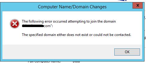 Solved: Cannot join a domain even on the same network | Experts Exchange