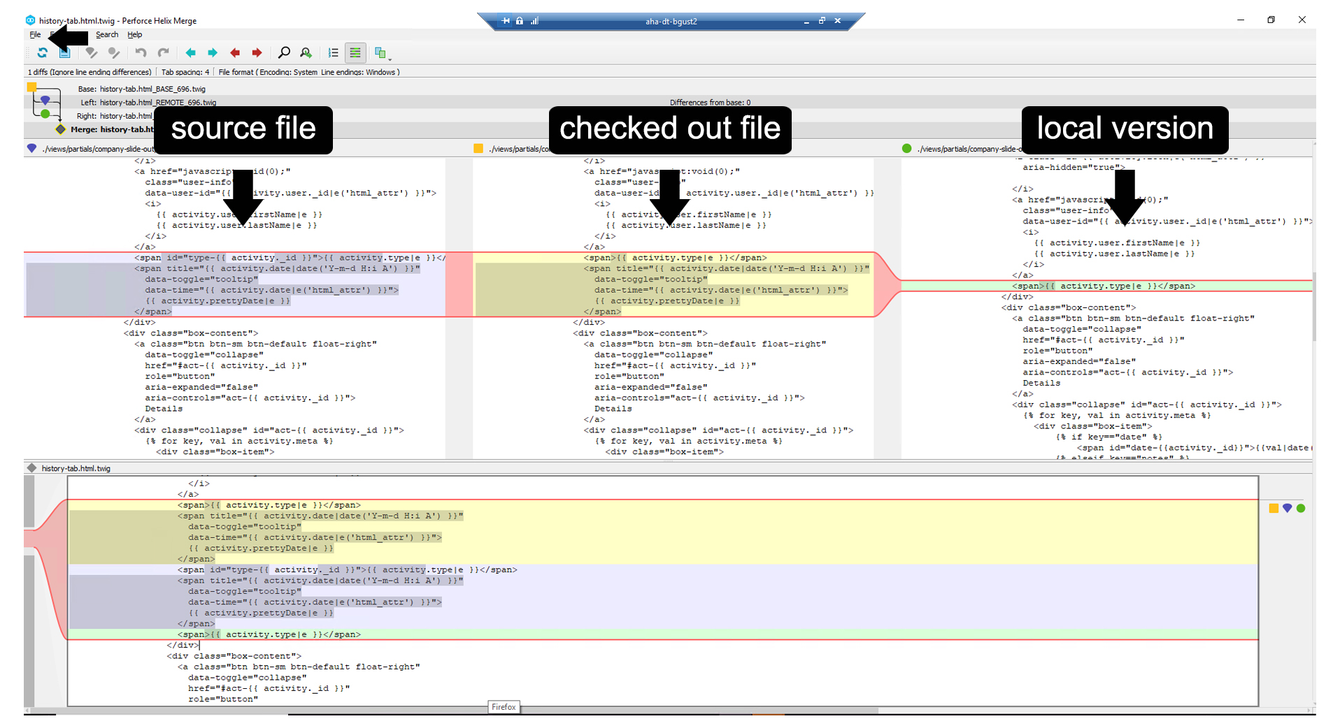 Solved: What is the "base" file in a Git Merge Tool? | Experts Exchange