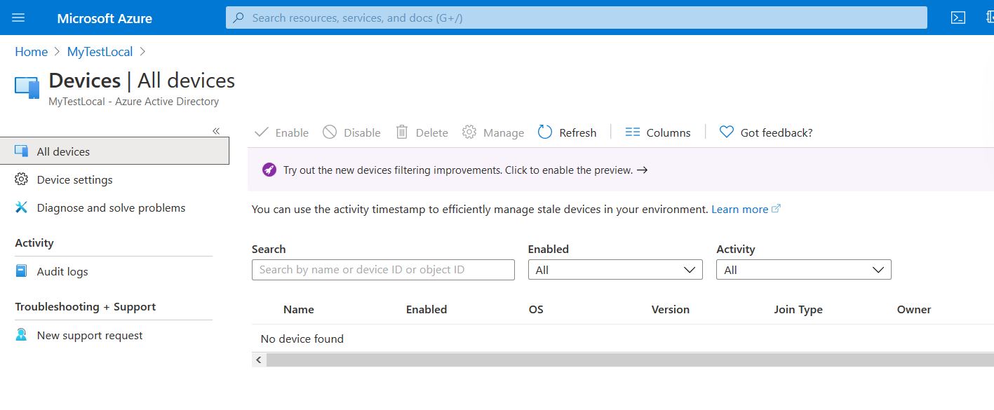 Solved: Hybrid Azure AD Joined | Experts Exchange