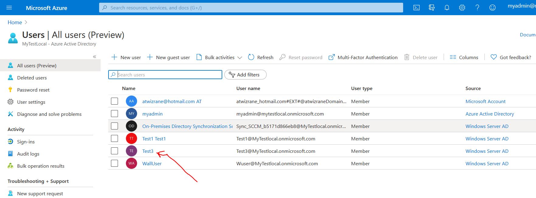 Solved: On-Premise AD sync with Azure AD | Experts Exchange