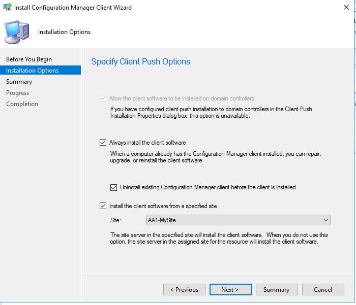 Solved: SCCM /SCEP Client Push not working | Experts Exchange