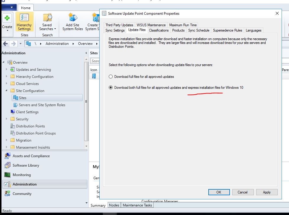 Solved: SCCM SoftwareUpdates Delta Content Download | Experts Exchange