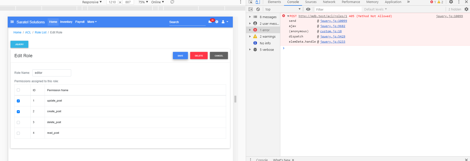 Solved Passing Variables To Php Laravel Controller Using Jquery And