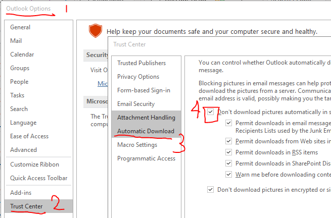 Solved: Office 365 outlook mail images | Experts Exchange