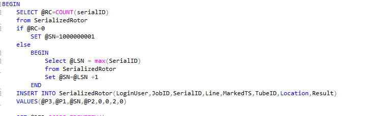 Solved Calling Insert Stored Procedure Uspinsertbarcode From