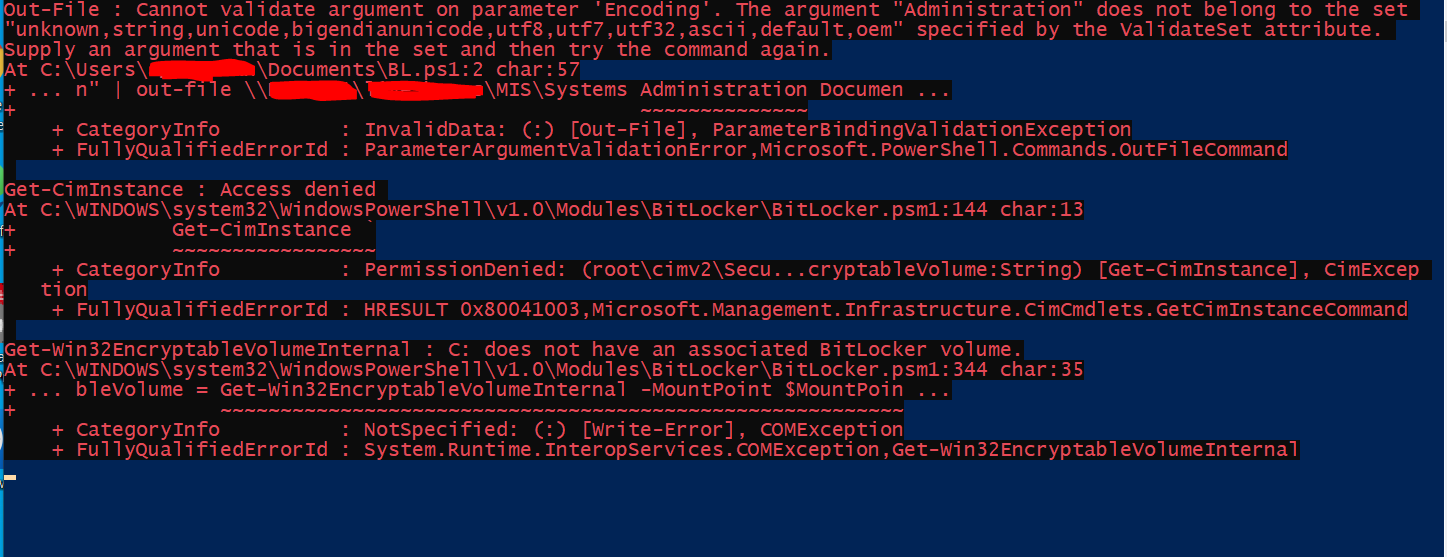 Solved: BitLocker disk encryption - Group policy - batch script ...
