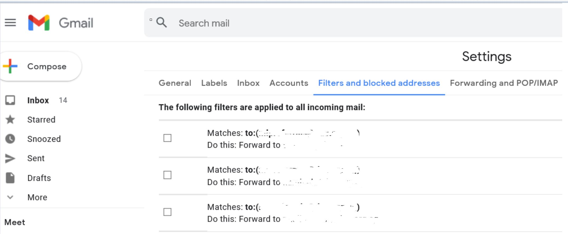 Solved: Gmail Forwarding issue | Experts Exchange