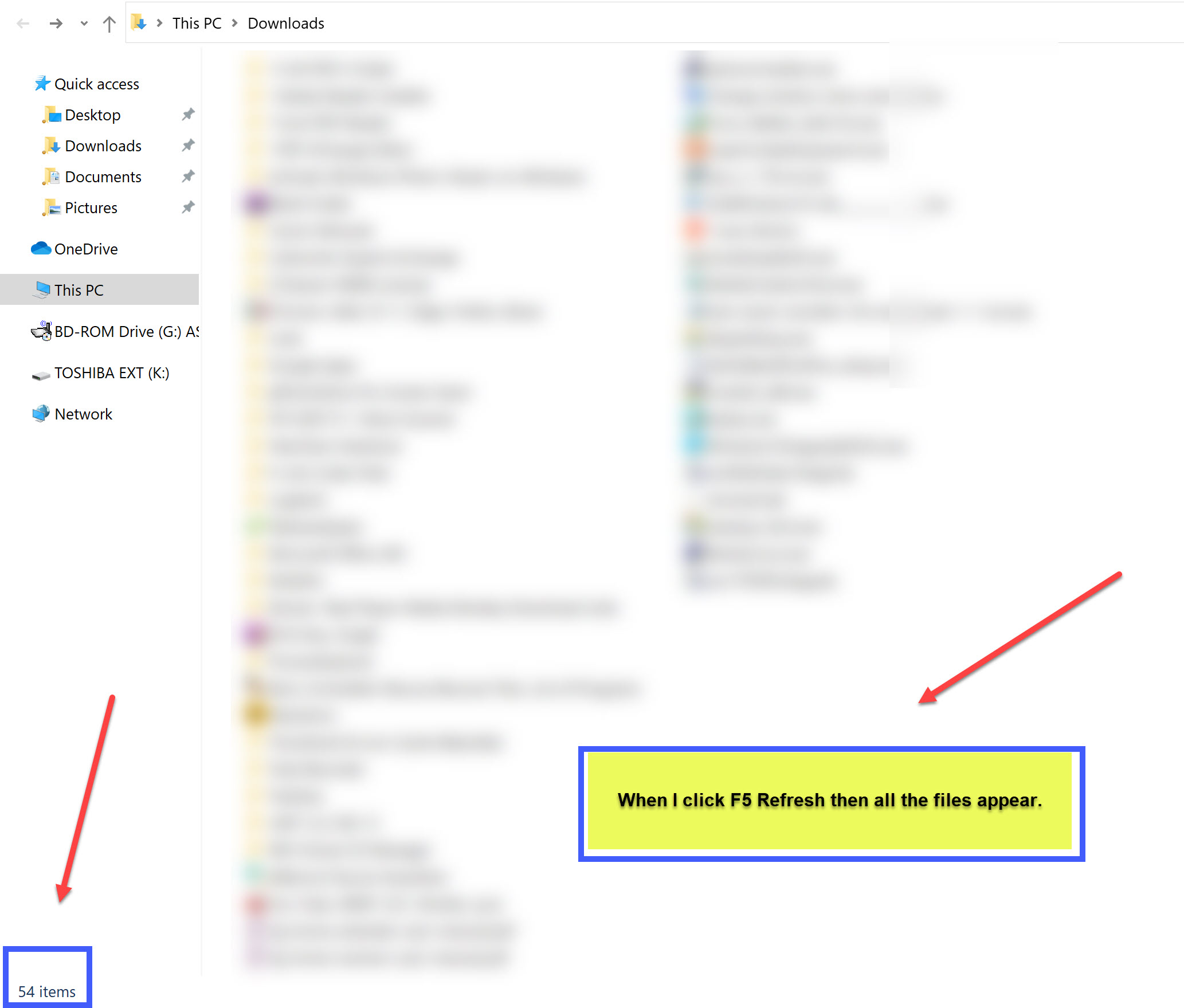 Solved: Downloads Folder NOT Showing up All Files | Experts Exchange
