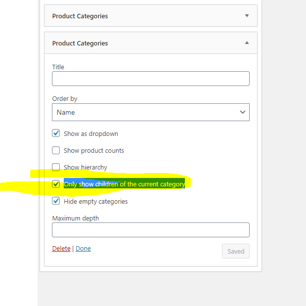 Solved: Wordpress WooCommerce Product Category Widget Dropdown and ...