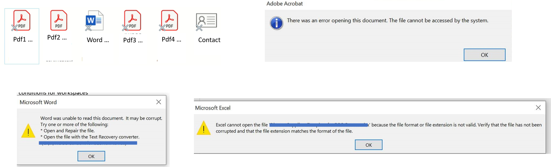 Solved: Unable to open certain files | Experts Exchange