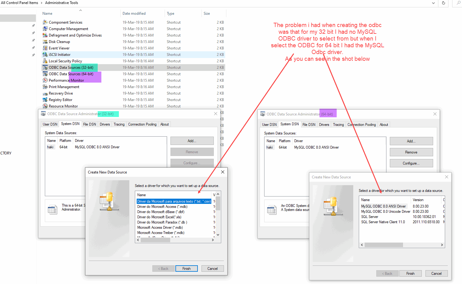Solved: Cannot create ODBC connection in SSRS 2017 | Experts Exchange